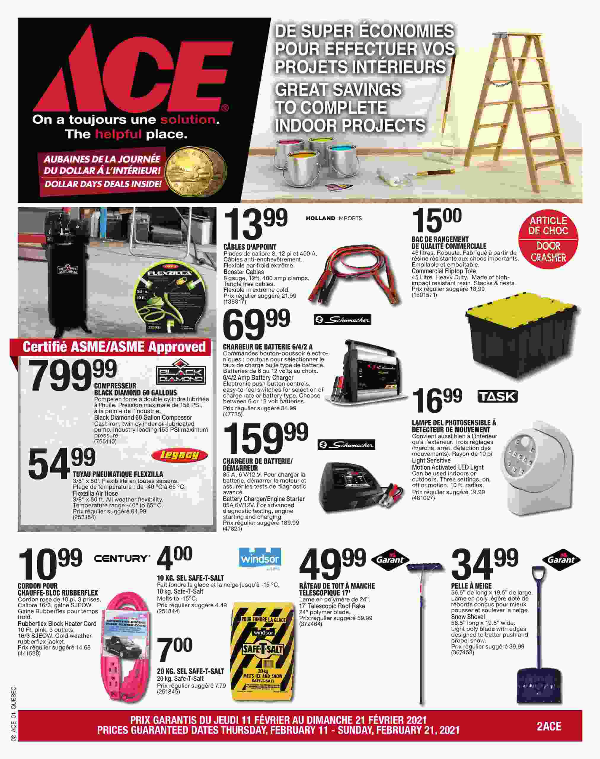 Circulaire Ace Hardware Canada Février 11 - 22 2021