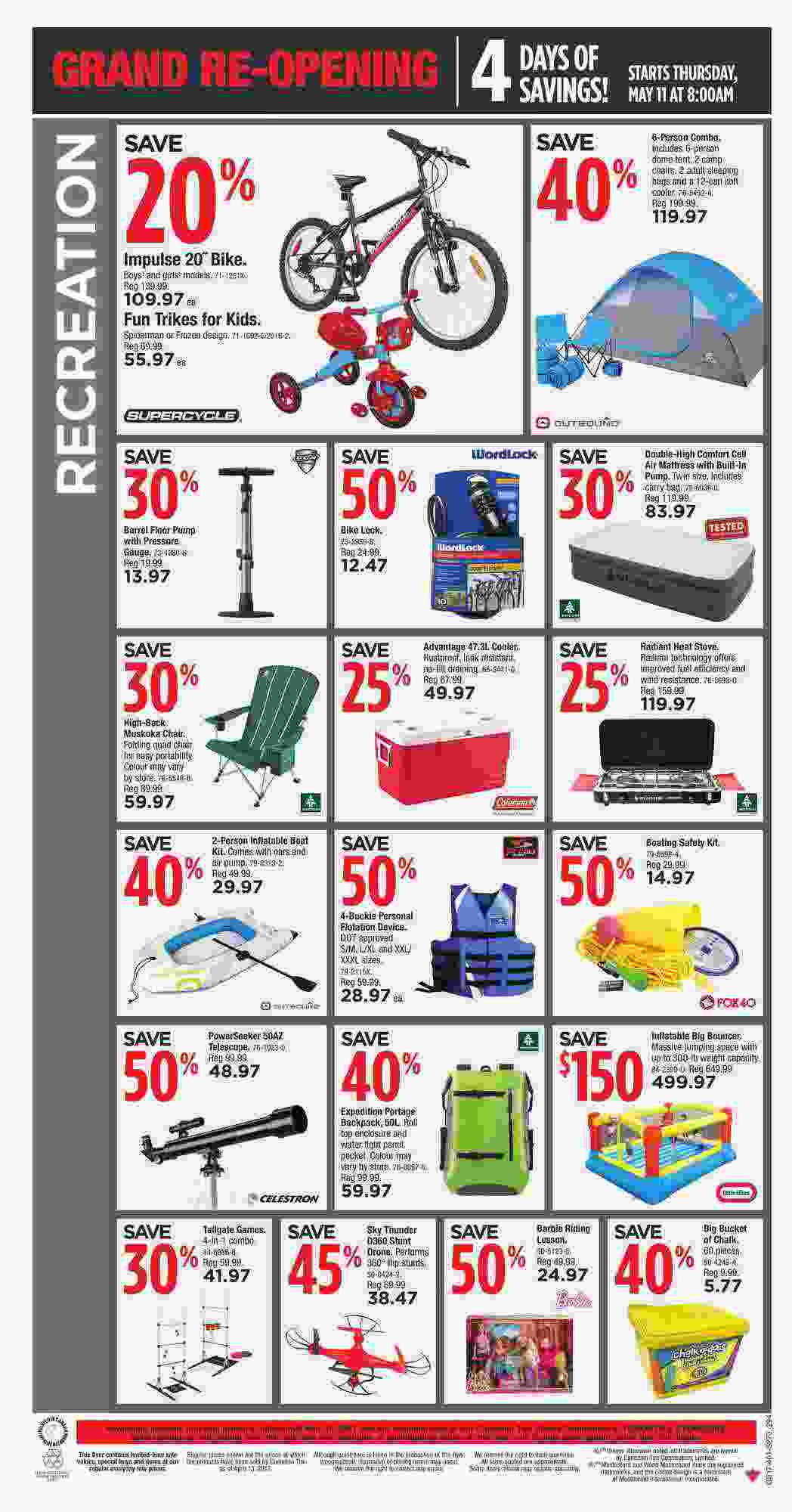 Canadian Tire Flyer (ON) Grand Re-Opening May 11 - 14 2017