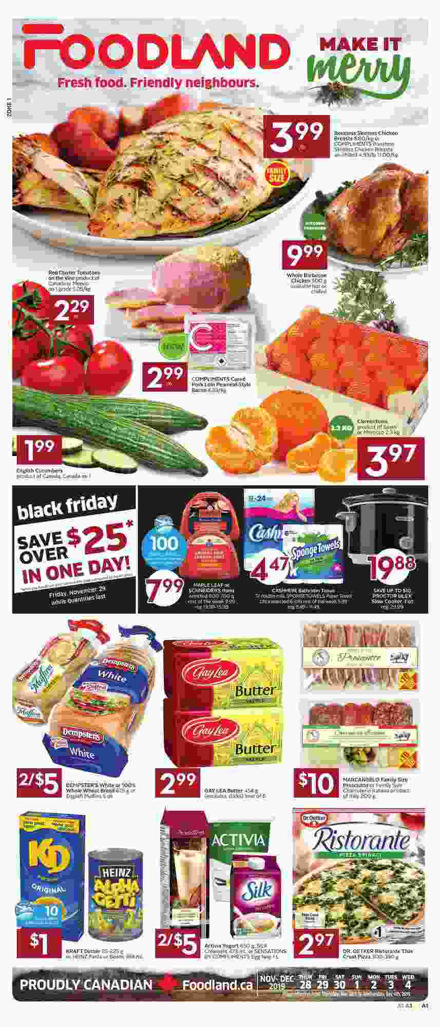 Foodland Ontario Flyer (ON) November 28 - December 4 2019
