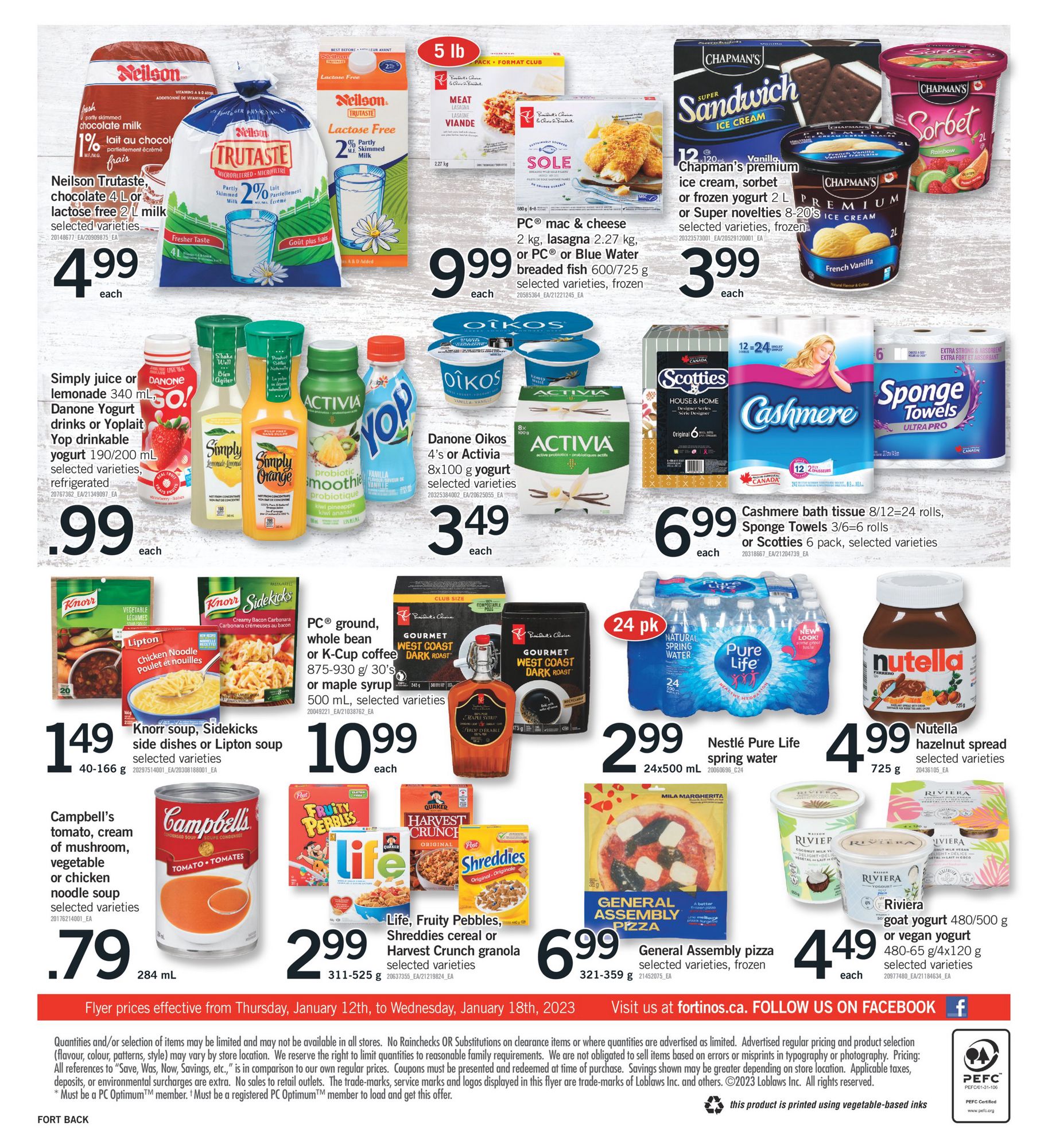 Fortino's Flyer (ON) January 12 - 18 2023