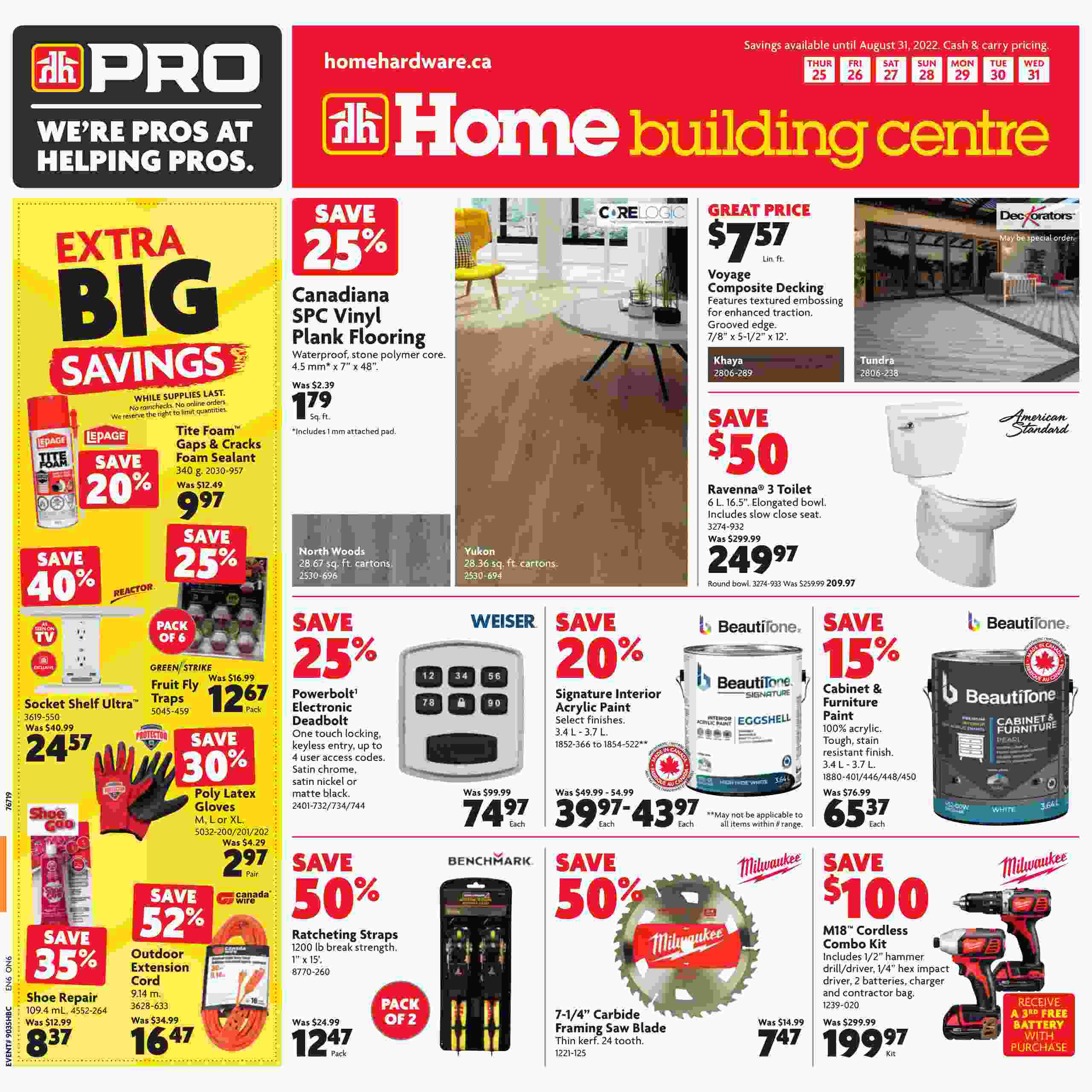Home Hardware Flyer (ON) August 25 - 31 2022