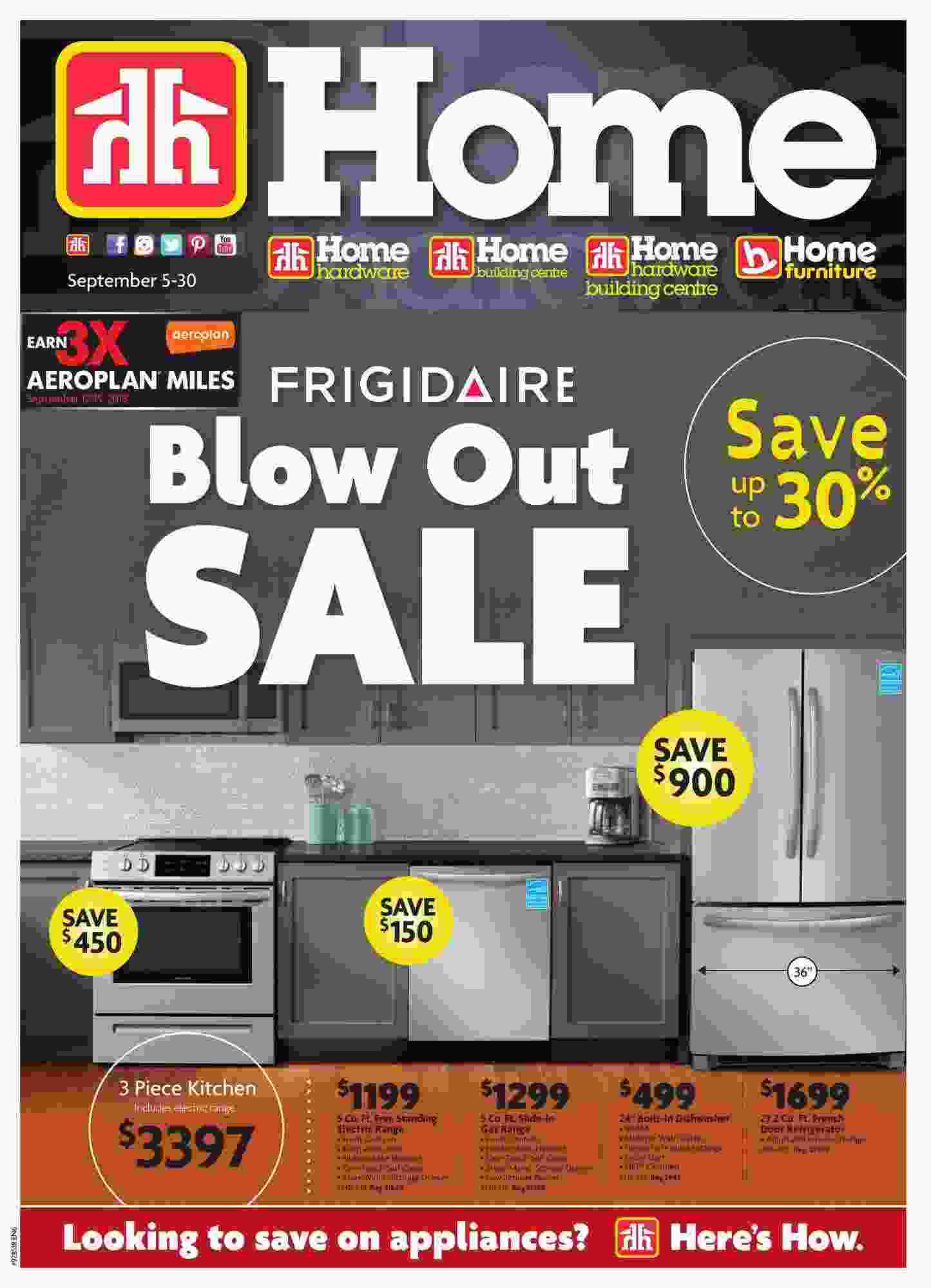 Home Hardware Flyer (ON) Blow Out SaleSeptember 5 - 30 2018