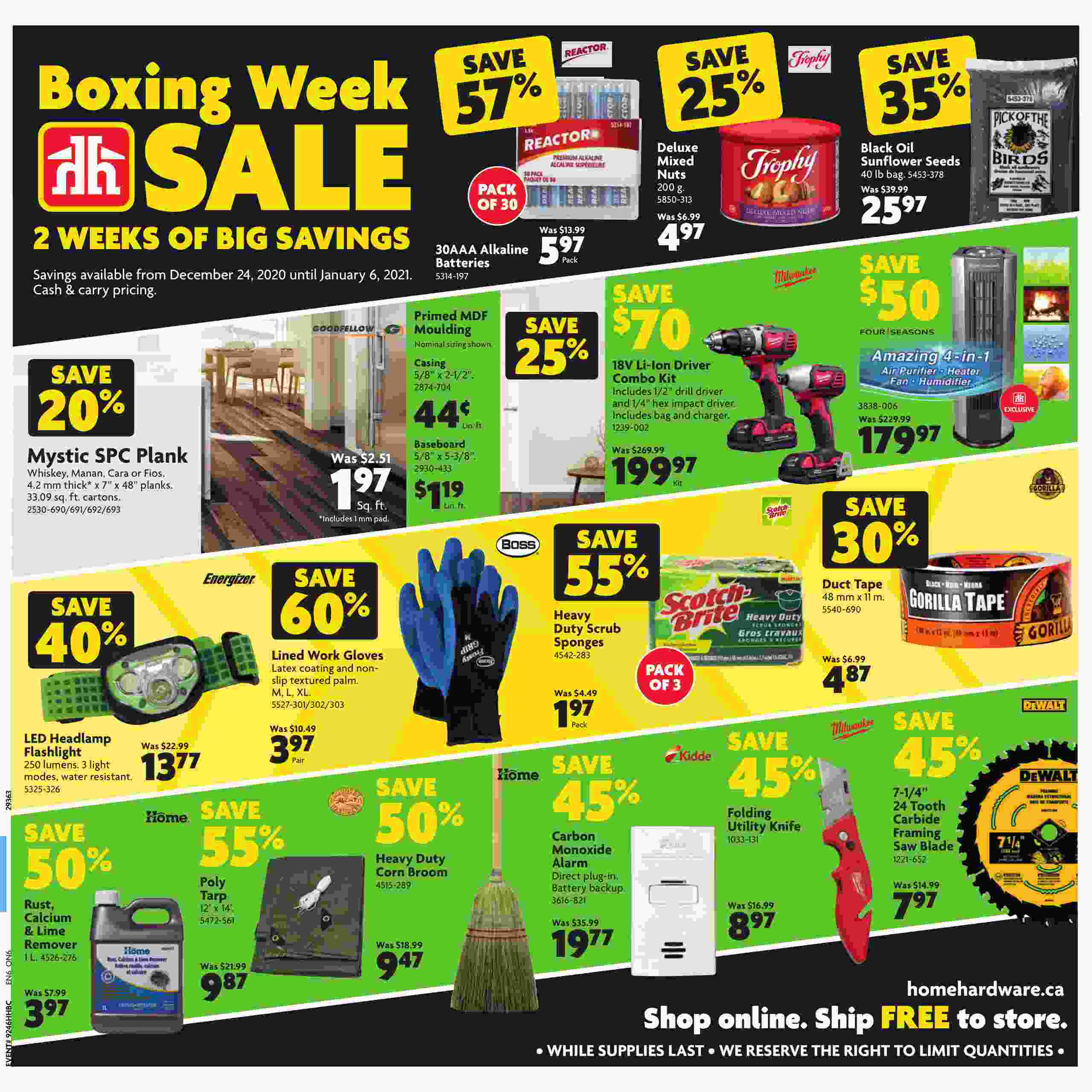 Home Hardware Flyer (ON) December 24 - January 6 2021