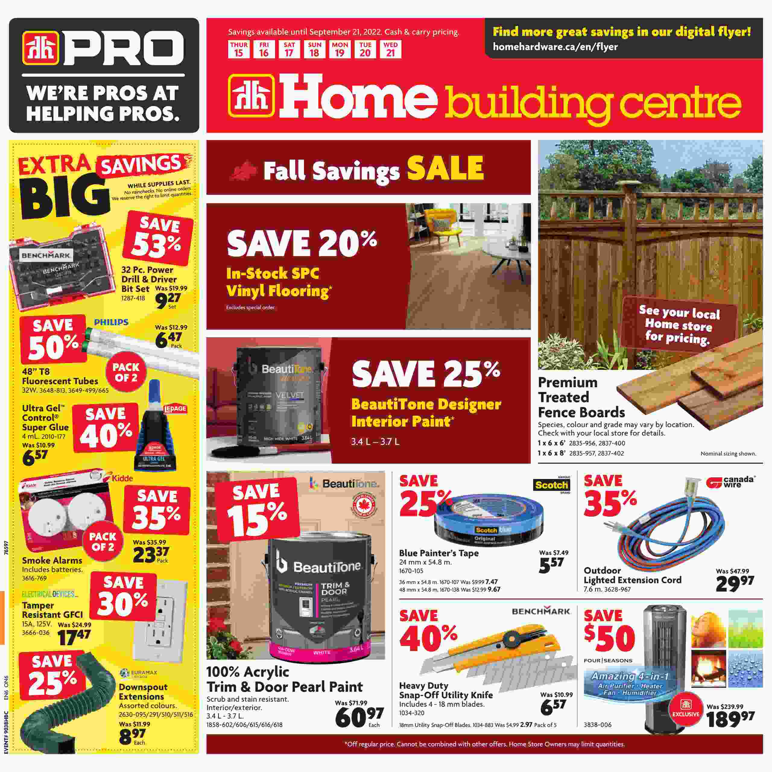 Home Hardware Flyer (ON) September 15 - 21 2022