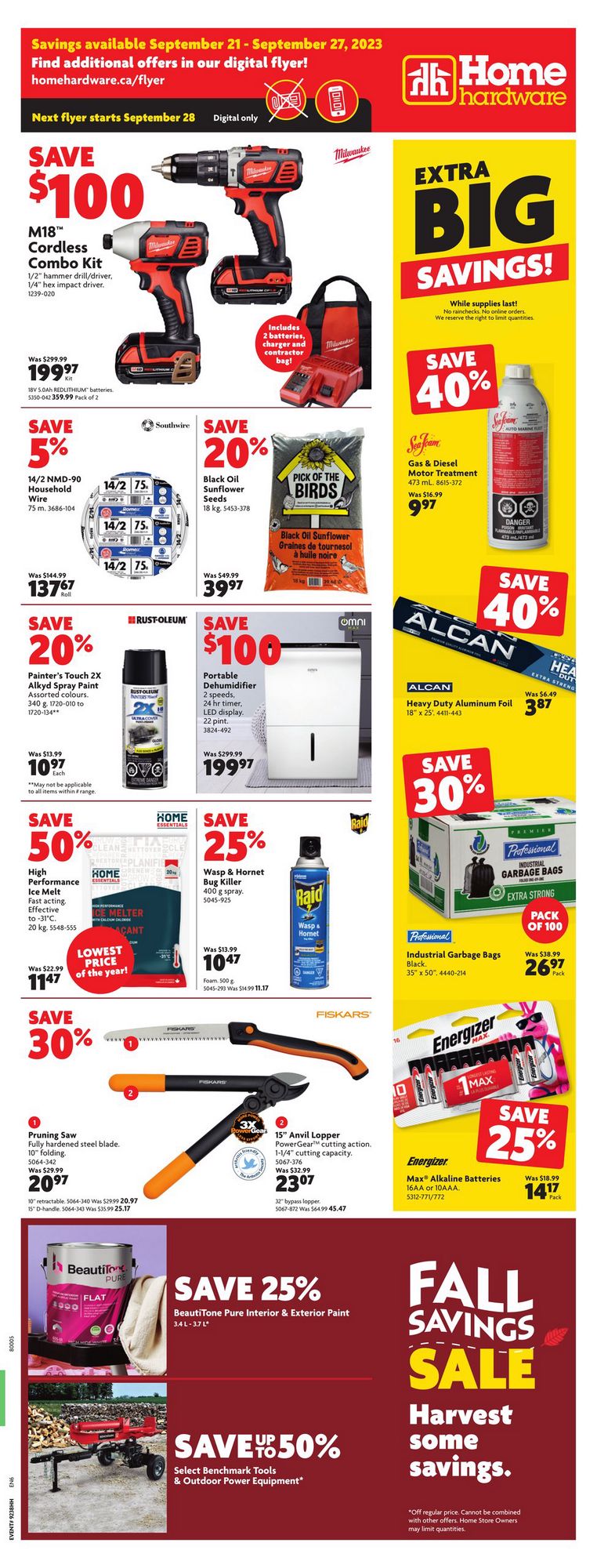 Home Hardware Flyer (ON) September 21 - 27 2023