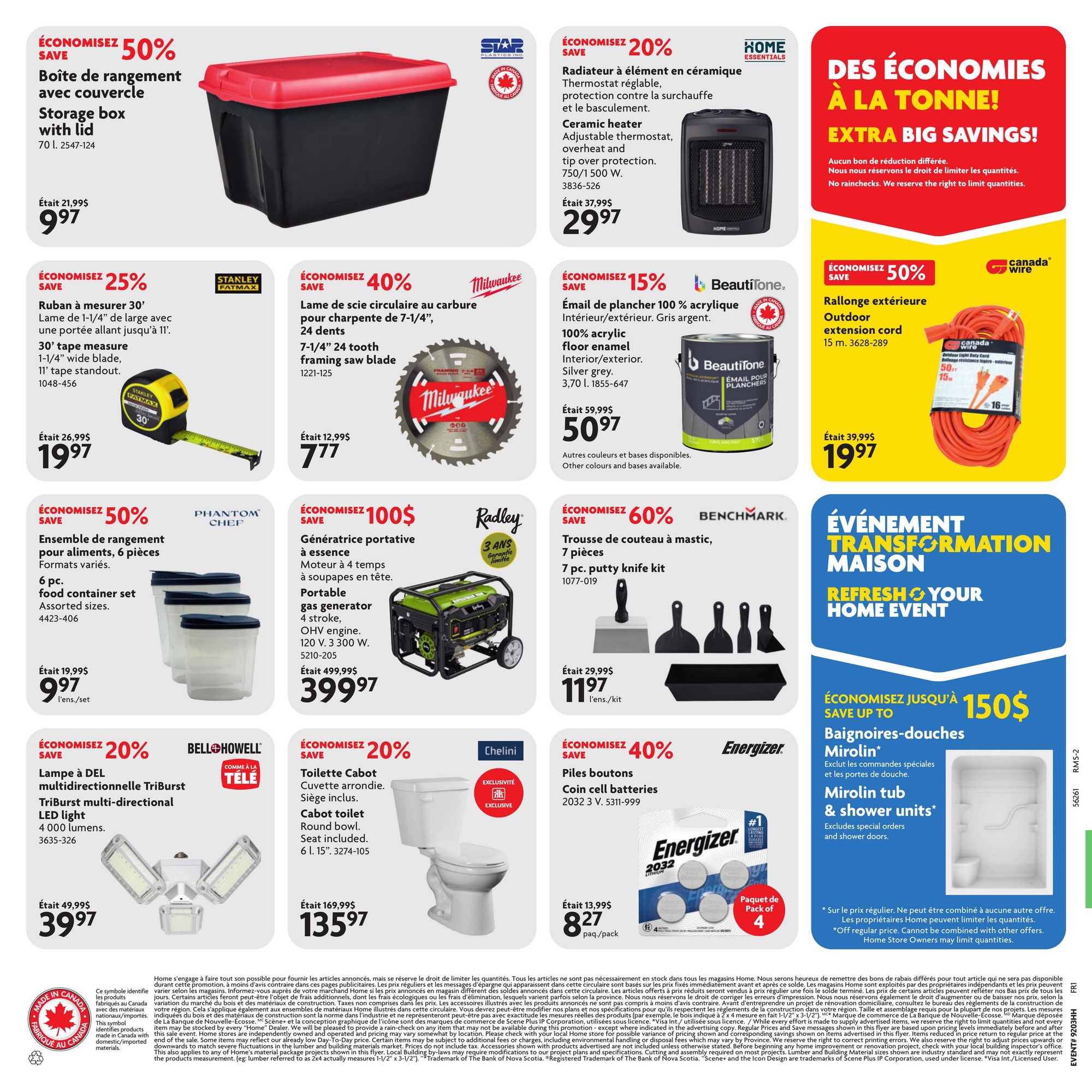 Circulaire Home Hardware Janvier 15 - 29 2026