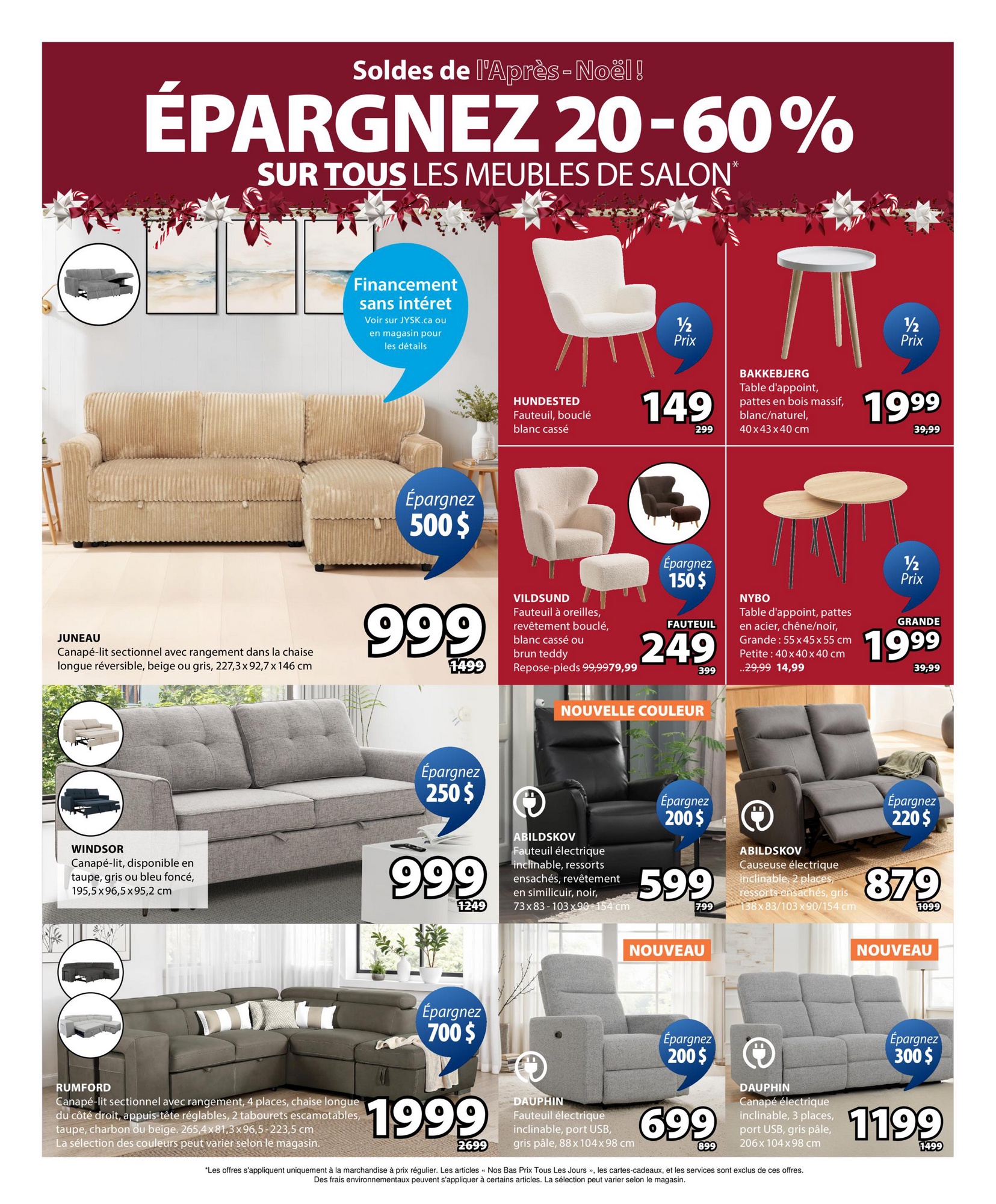 Circulaire JYSK Décembre 18 2025 - Janvier 1 2026
