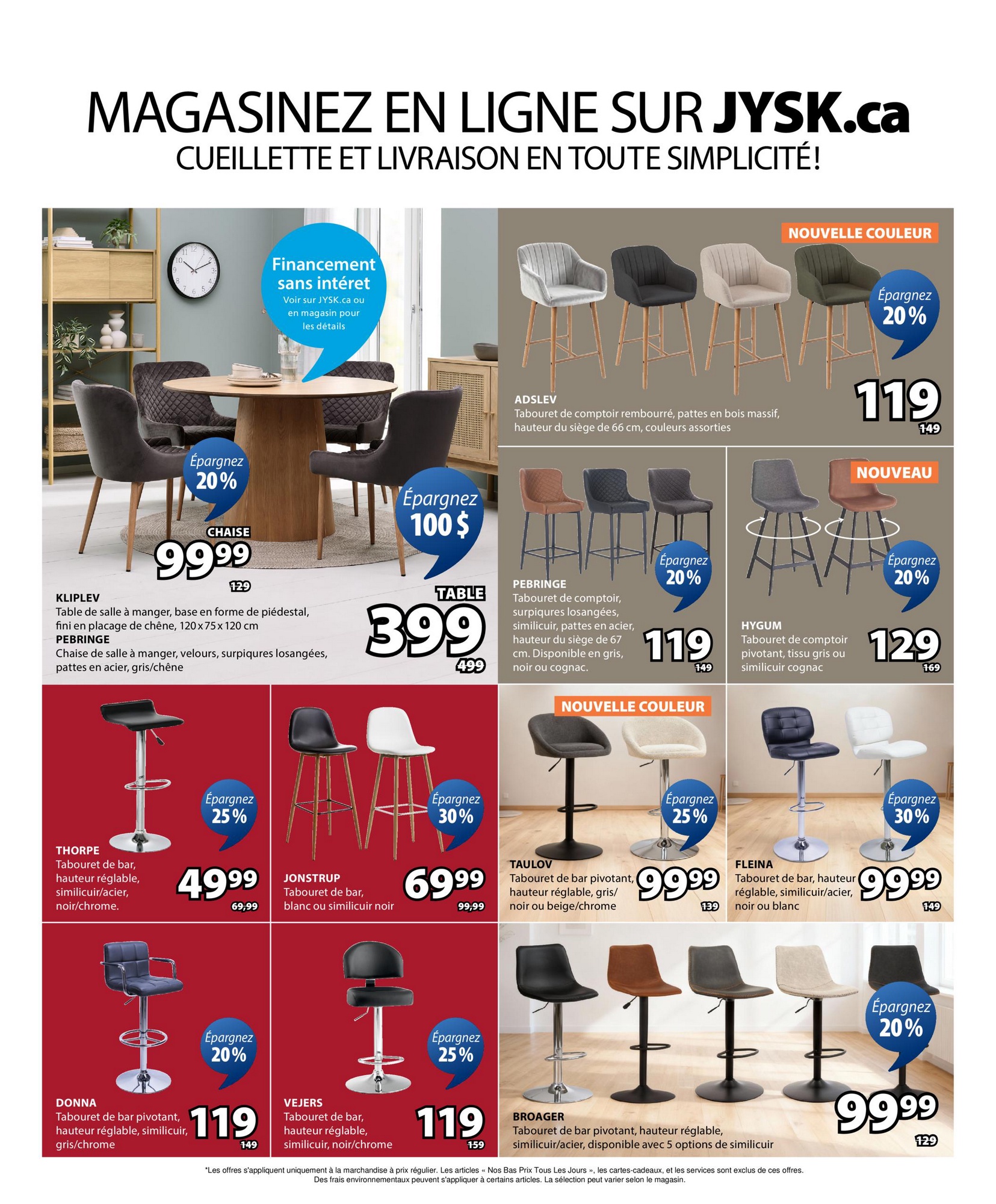 Circulaire JYSK Décembre 18 2025 - Janvier 1 2026