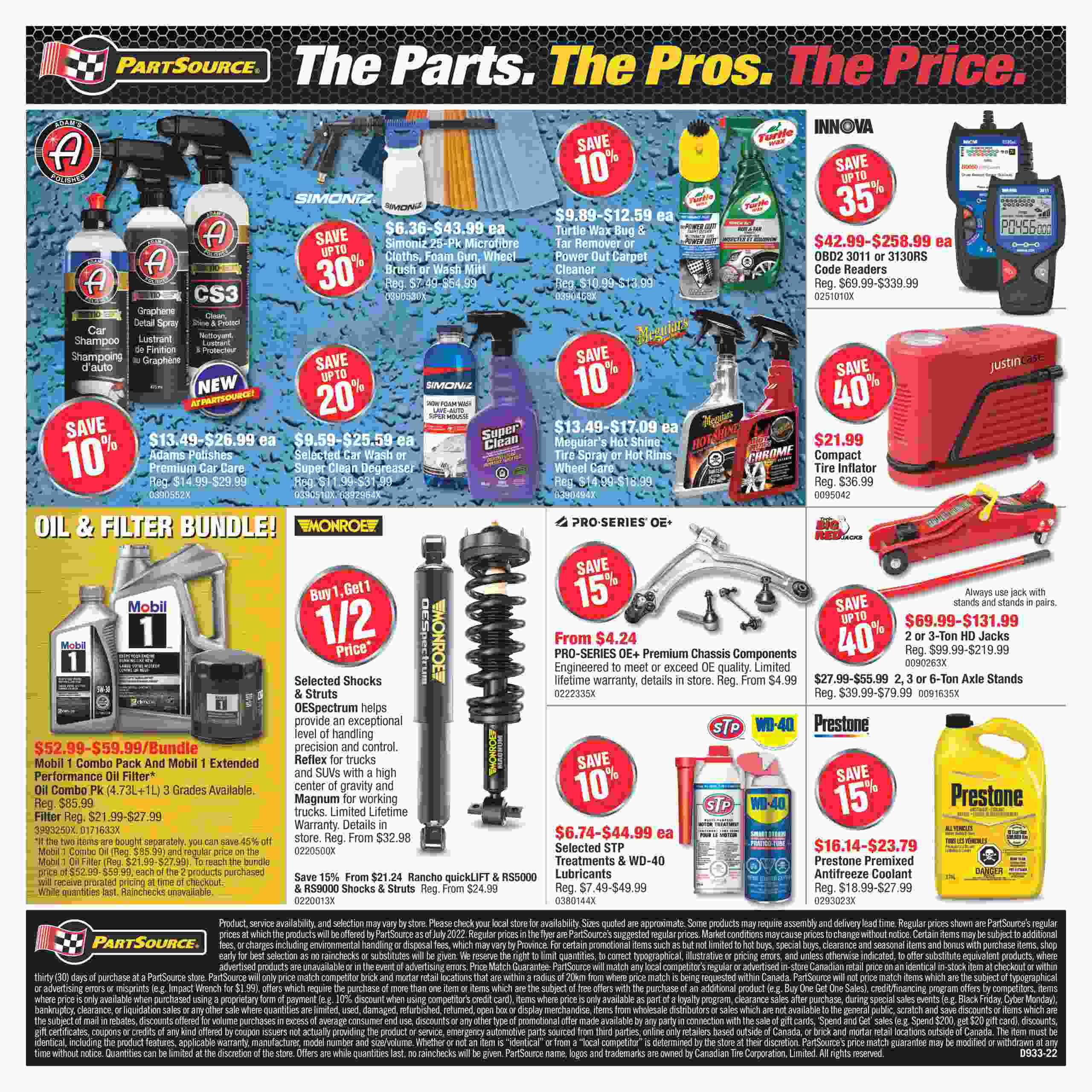 PartSource Flyer (ON) August 12 - 17 2022