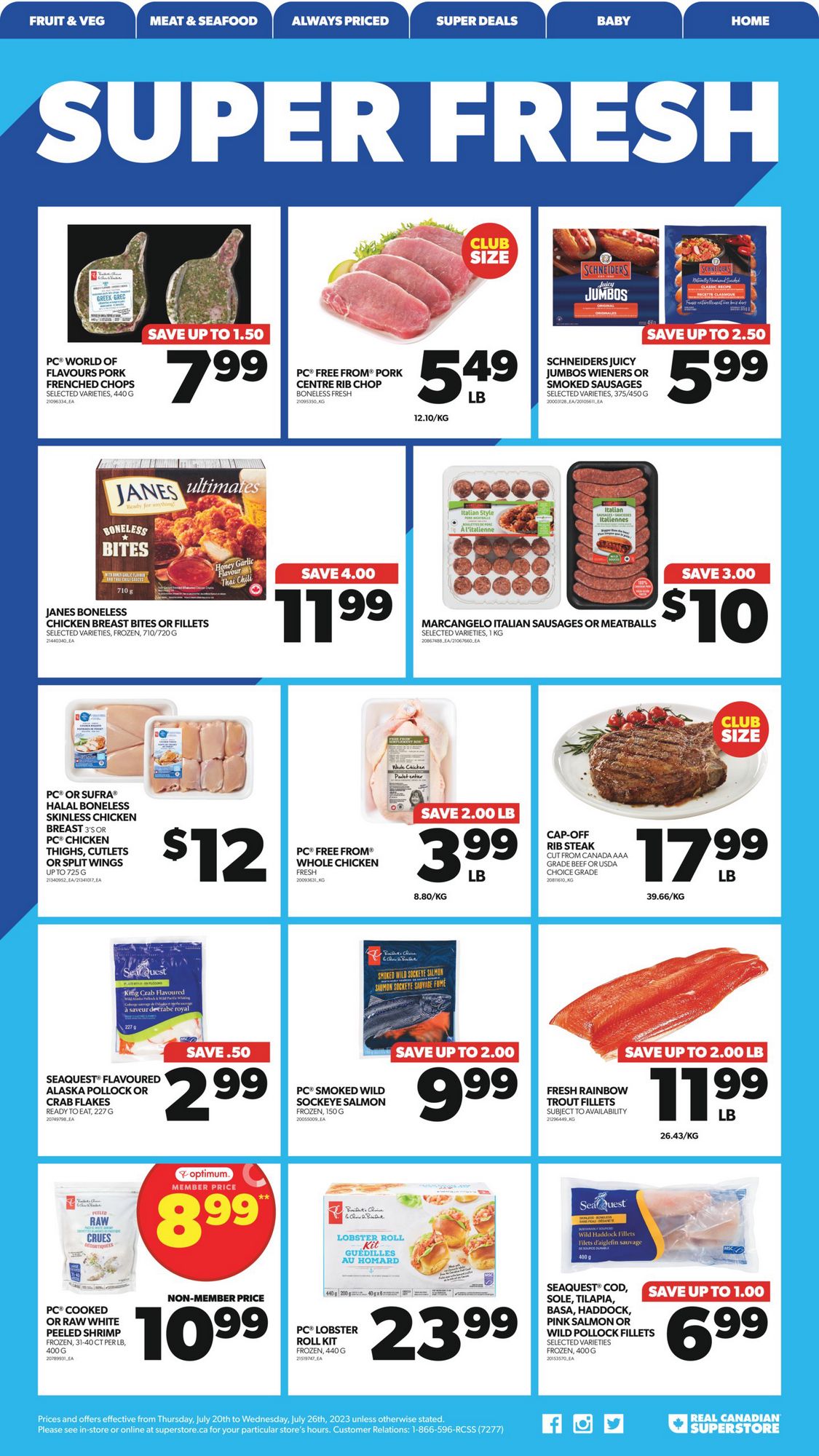 Real Canadian Superstore Flyer (ON) July 20 - 26 2023