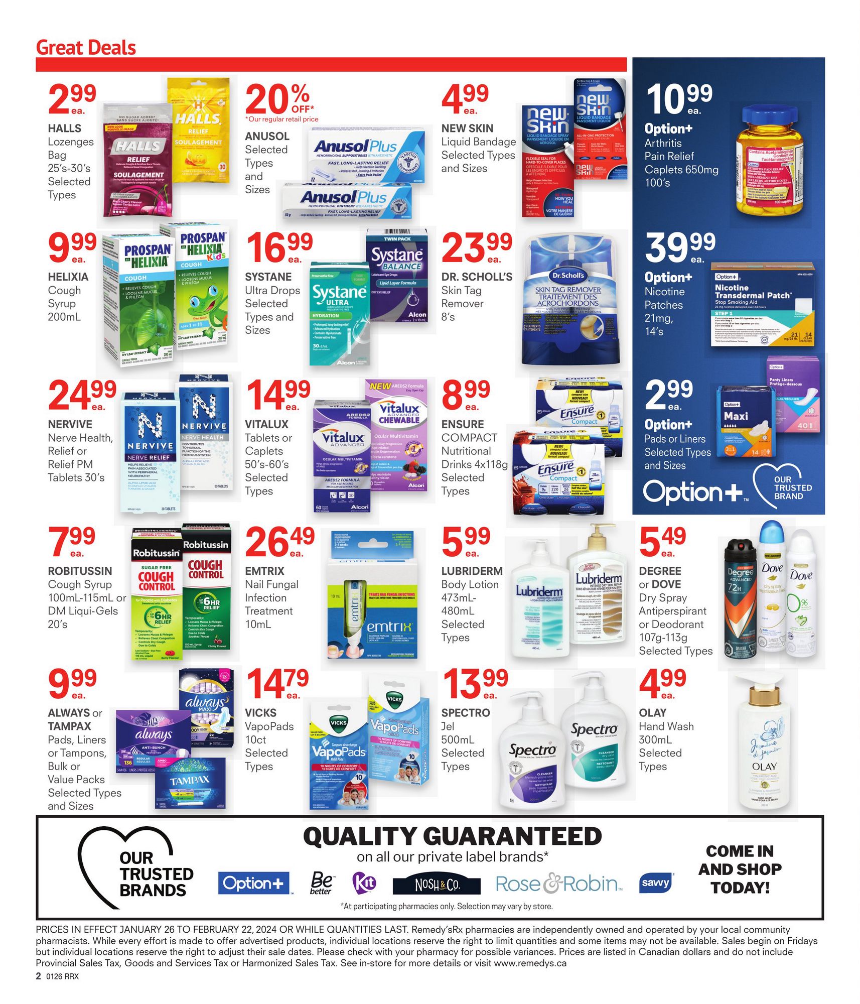 Remedy's Rx Flyer (ON) January 26 - February 22 2024
