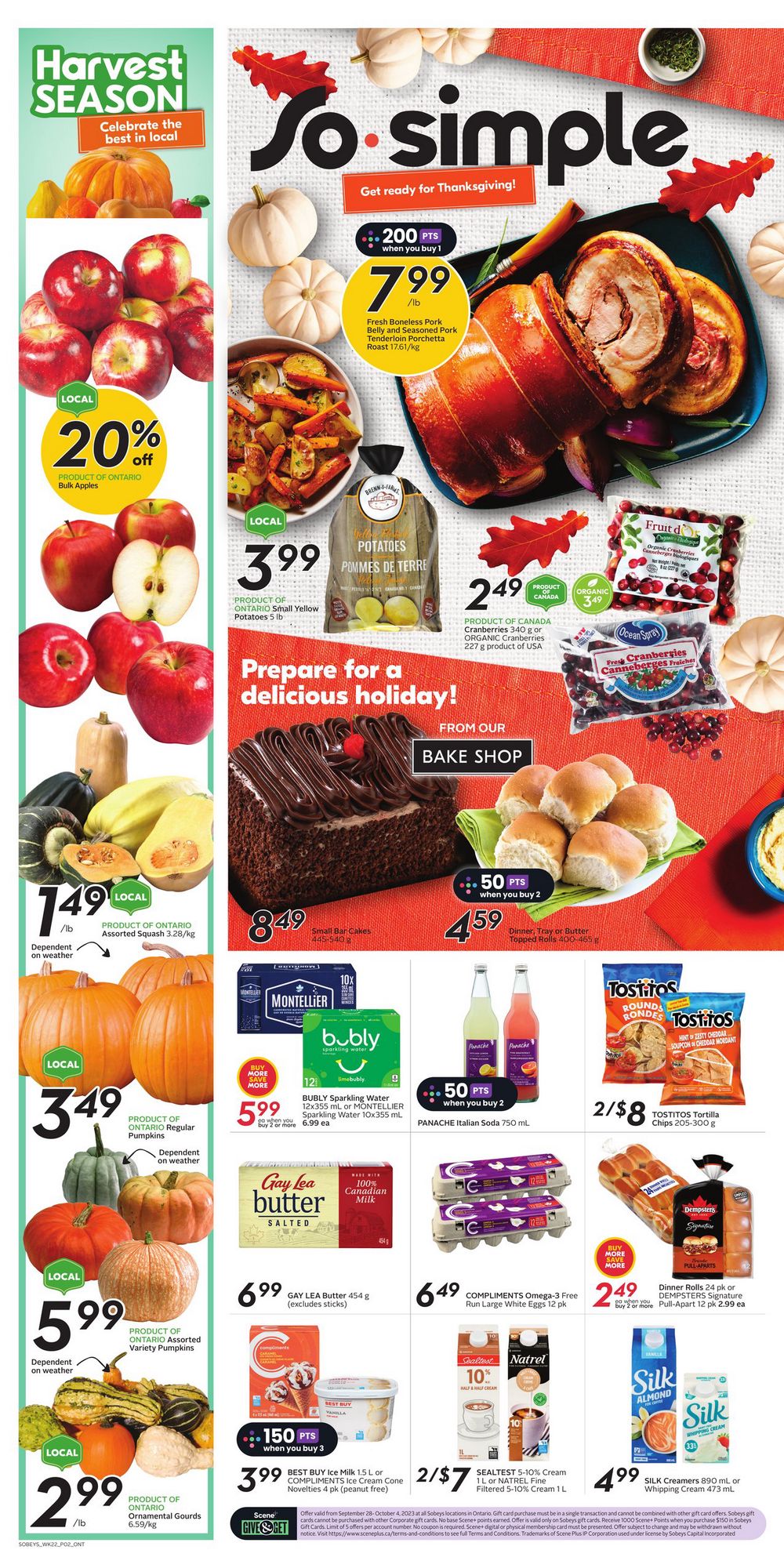 Sobeys Flyer (ON) September 28 - October 4 2023