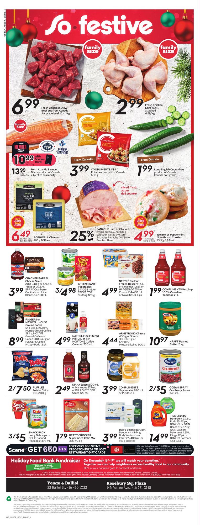 Sobeys Flyer (ON) Urban Fresh December 7 - 13 2023