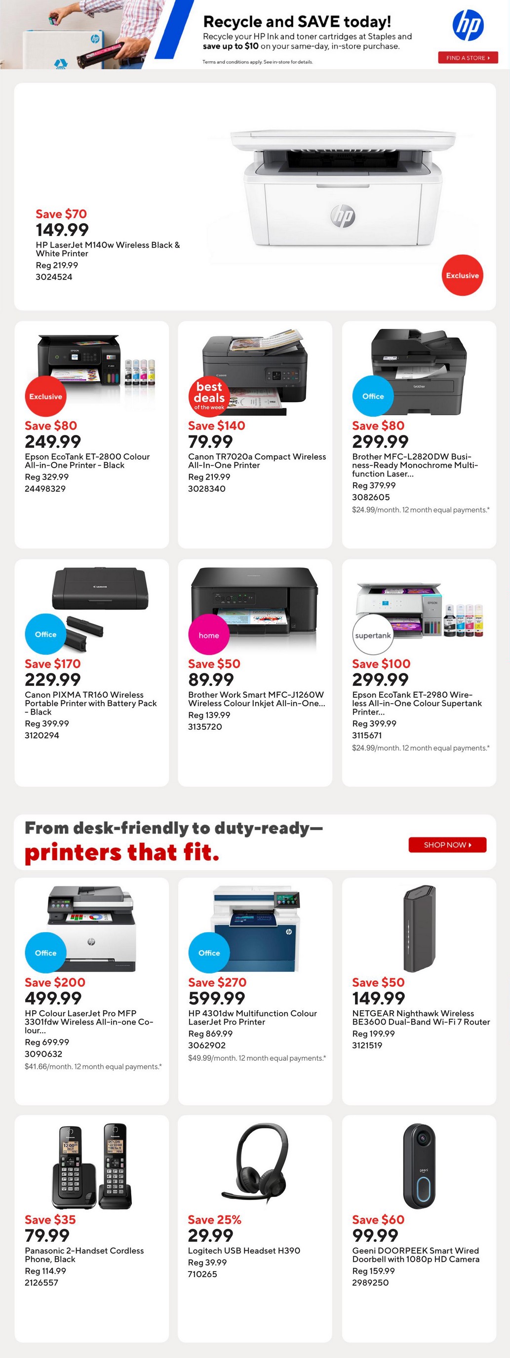 Staples Canada Flyer (ON) January 23 - 29 2026