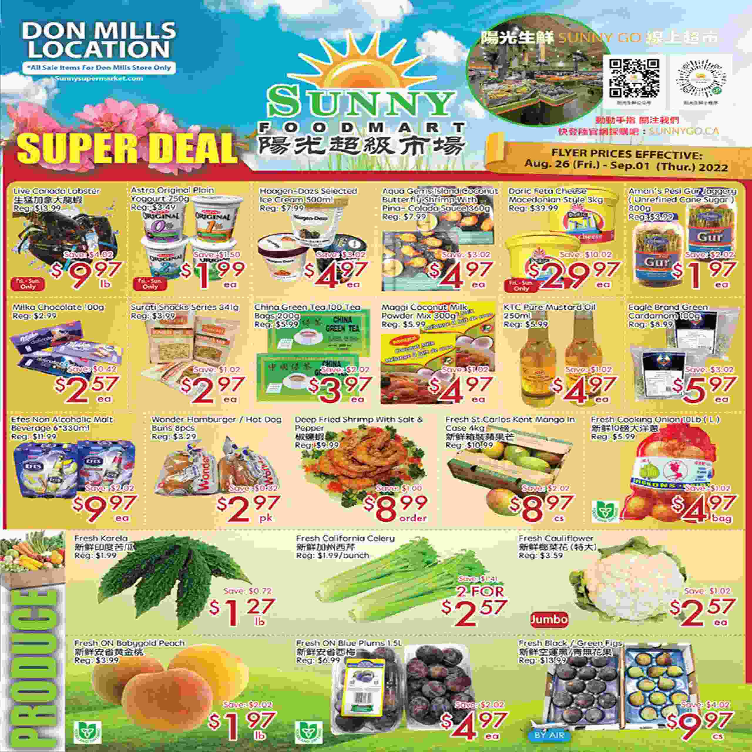 Sunny Food Mart Flyer (ON) August 26 - September 1 2022