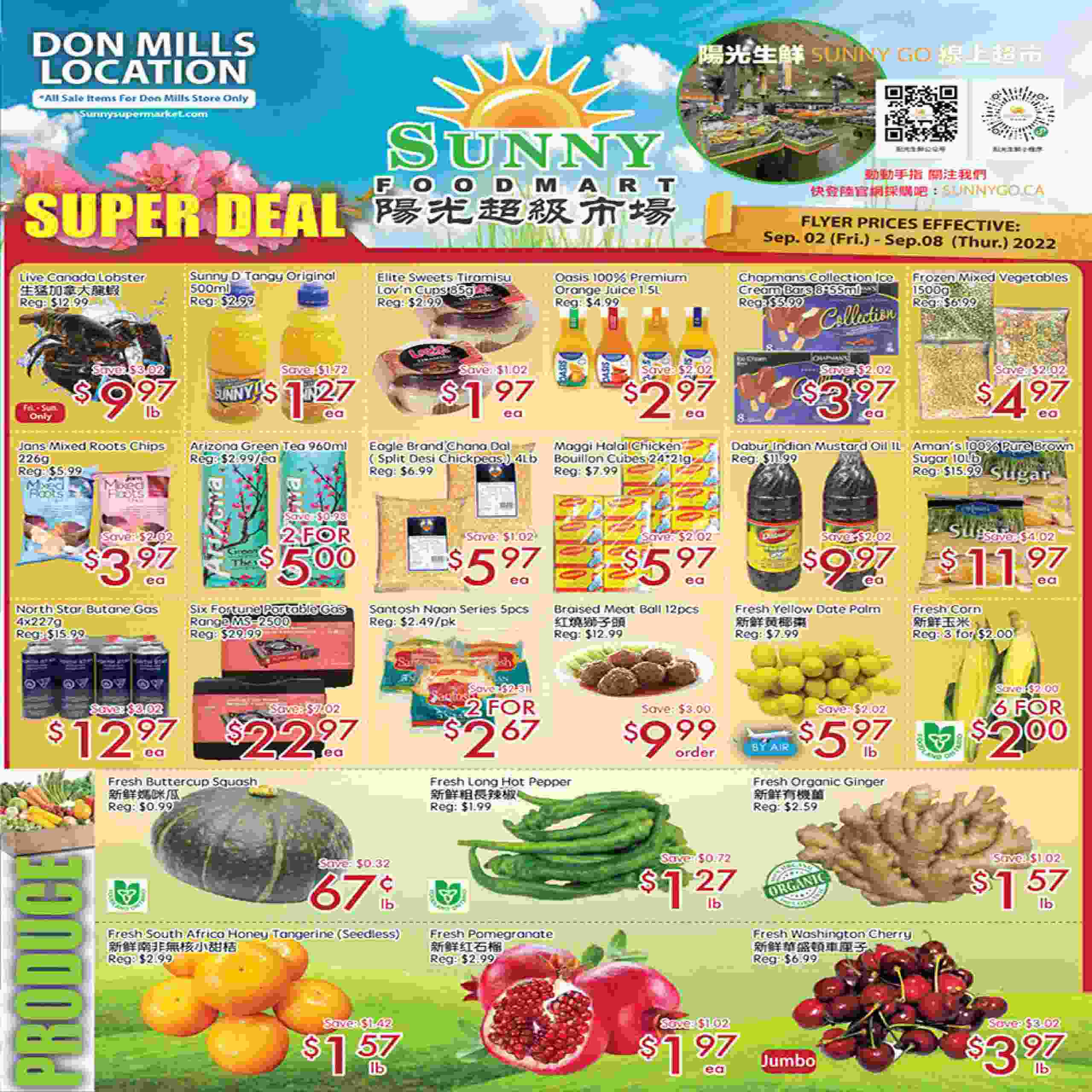 Sunny Food Mart Flyer (ON) September 2 - 8 2022