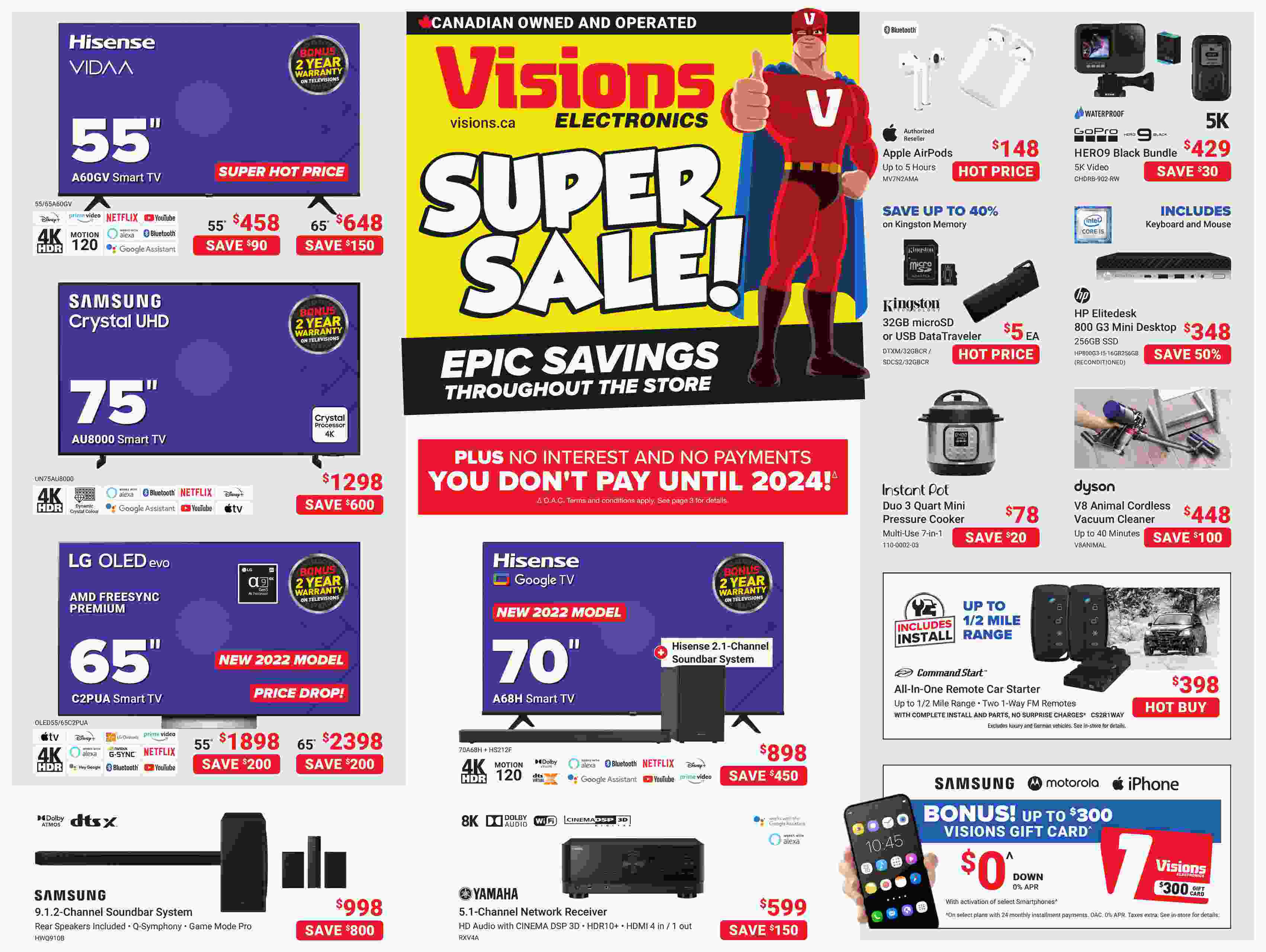 Visions Electronics Flyer (ON) September 30 - October 6 2022