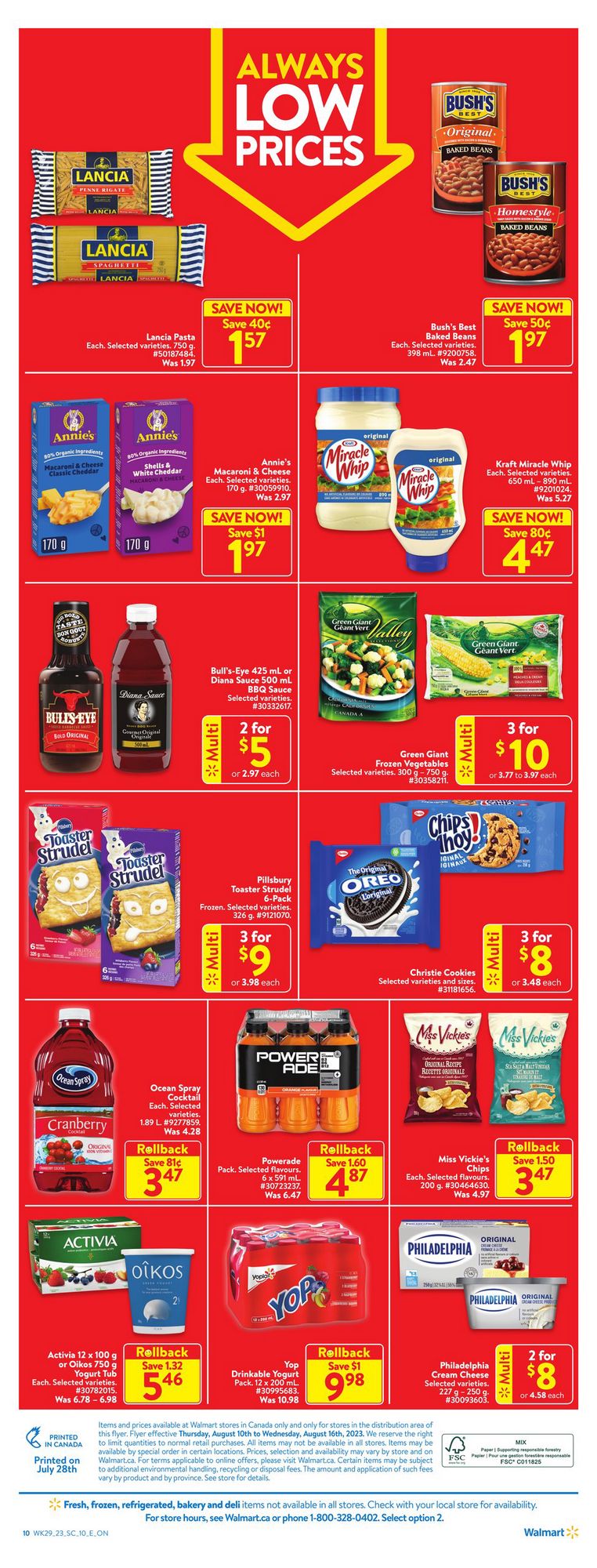 Walmart Flyer (ON) August 10 - 16 2023