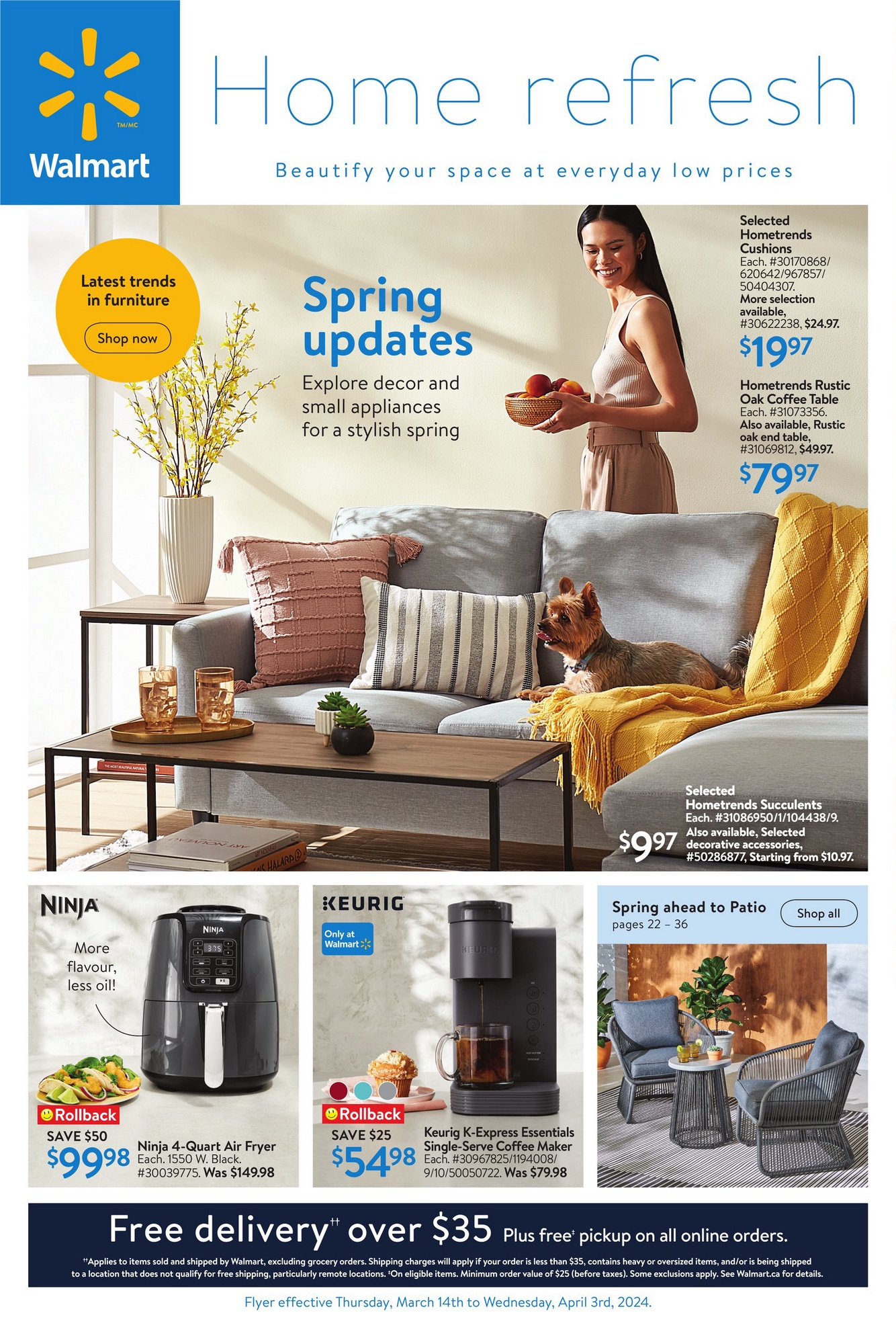 Walmart Flyer (ON) Home Refresh March 14 - April 3 2024