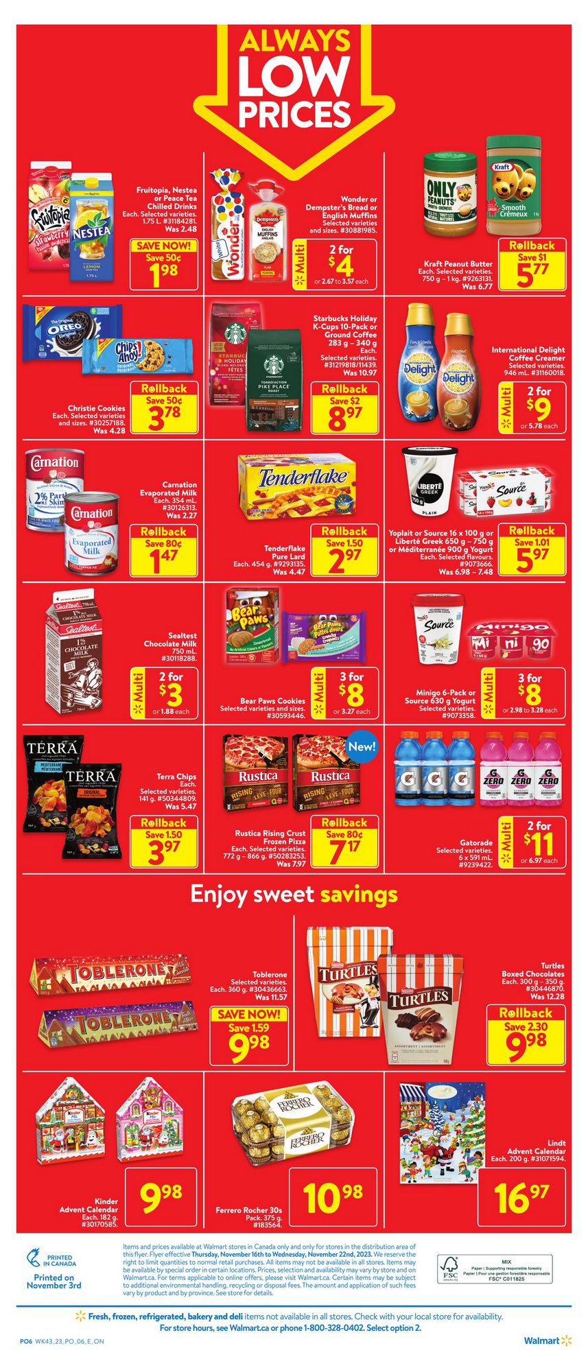 Walmart Flyer (ON) November 16 - 22 2023