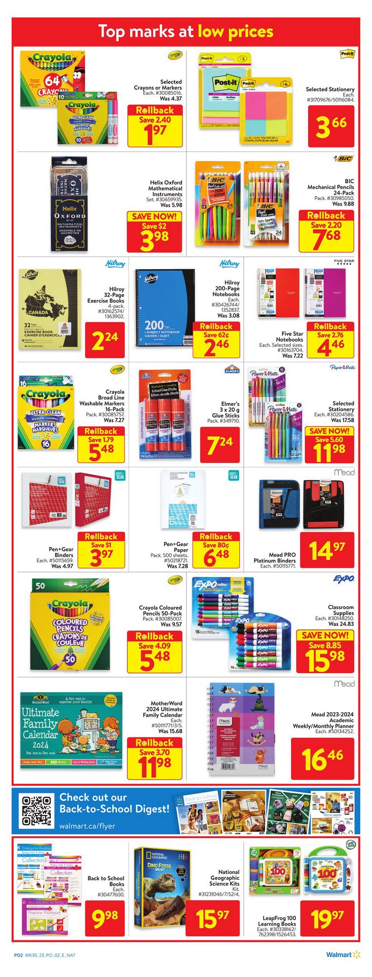 Walmart Flyer (ON) School August 17 - 23 2023